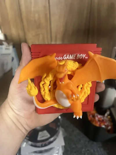 Charizard Pokemon Red Game Boy Nintendo Cartridge by ABC3D Models ...