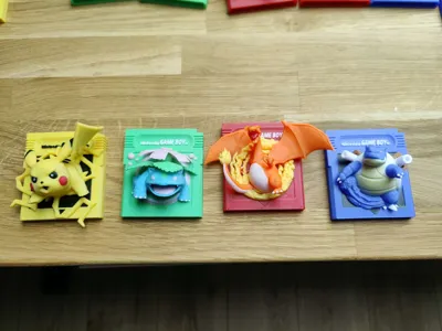 Charizard Pokemon Red Game Boy Nintendo Cartridge by ABC3D Models ...