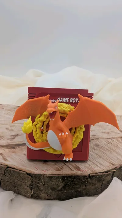 Charizard Pokemon Red Game Boy Nintendo Cartridge by ABC3D Models ...