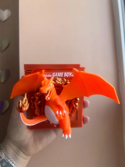 Charizard Pokemon Red Game Boy Nintendo Cartridge by Nostalgic 3D ...
