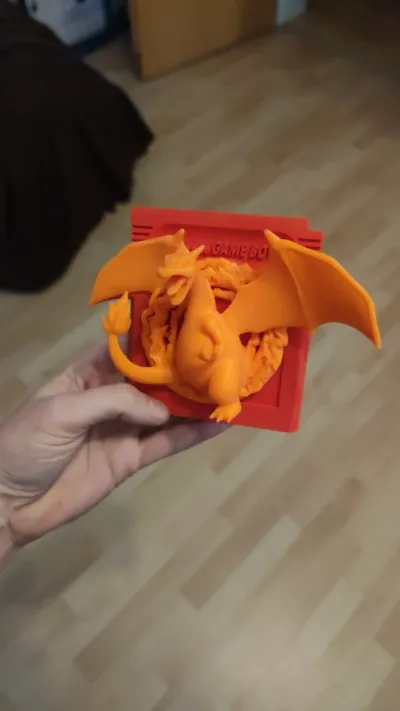 Charizard Pokemon Red Game Boy Nintendo Cartridge by ABC3D Models MakerWorld: Download Free 3D ...