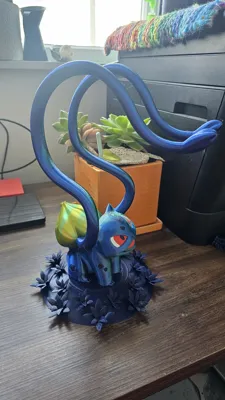 Bulbasaur Headphone Stand by Bulbasaur MakerWorld: Download Free 3D Models