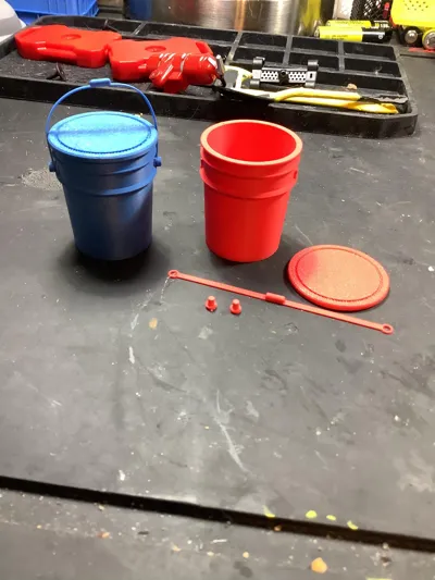 1/10 scale bucket with lid and handle by RCFX MakerWorld: Download Free ...