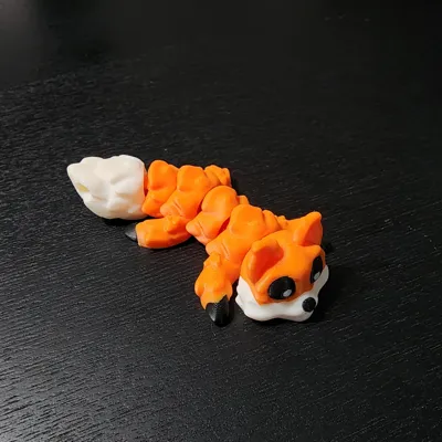 Flexi Fox & Keychain - No supports by 3DeepDesigns - MakerWorld