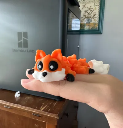 Flexi Fox & Keychain - No supports by 3DeepDesigns - MakerWorld
