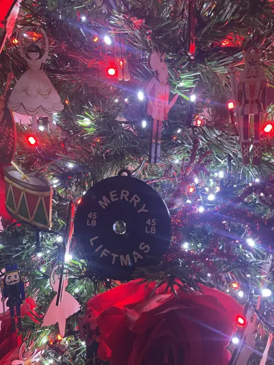 Merry Liftmas Weight Plates Christmas Ornament by Daniel - MakerWorld
