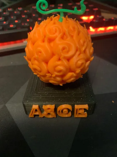 Devil Fruit | Mera Mera no Mi + Stand + ASCE Text by Gigitex MakerWorld ...