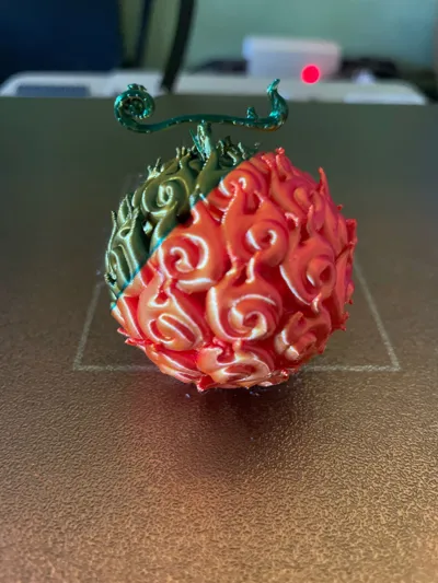Devil Fruit | Mera Mera no Mi + Stand + ASCE Text - Free 3D Print Model ...