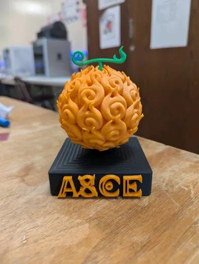 Devil Fruit | Mera Mera no Mi + Stand + ASCE Text by Gigitex MakerWorld ...