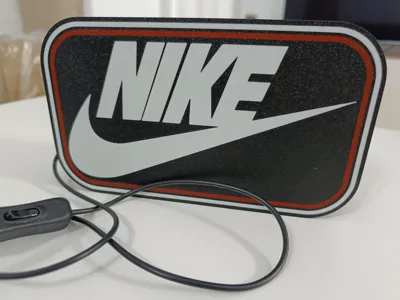 Nike Logo LED LightBox by Lozagon1234 - MakerWorld