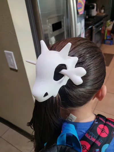 Cubone Skull Hair pin by Aalb28 - MakerWorld