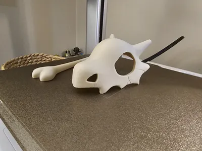 Cubone Skull Hair pin by Aalb28 MakerWorld: Download Free 3D Models