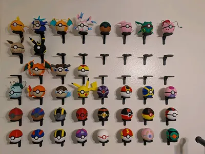Pokeball Wall Mount by Astra Obscura MakerWorld: Download Free 3D Models
