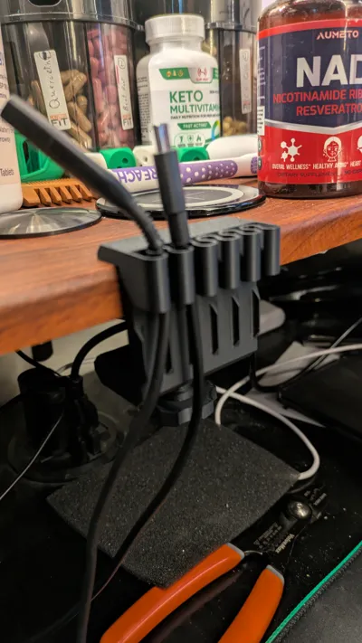 Table side data cable clamp by Cat Master 3D MakerWorld: Download Free ...