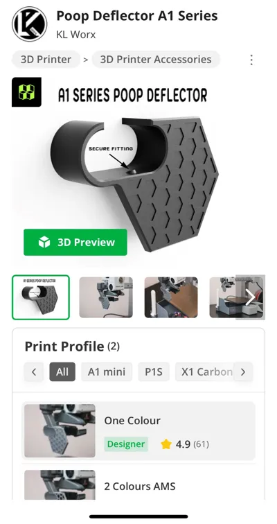 A1 Poop Bucket with scraper holder by KL Worx MakerWorld: Download Free ...