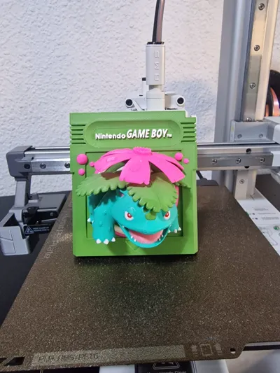 Venusaur Pokemon Green Game Boy Nintendo Cartridge by Nostalgic 3D ...