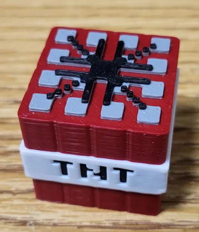 Minecraft TNT Block by 3DBURIMakerWorld: Download Free 3D Models
