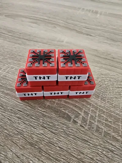 Minecraft TNT Block by 3DBURI MakerWorld: Download Free 3D Models