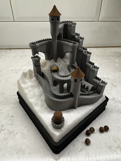 Castle Themed Marble Run by Zwamdurkel - MakerWorld