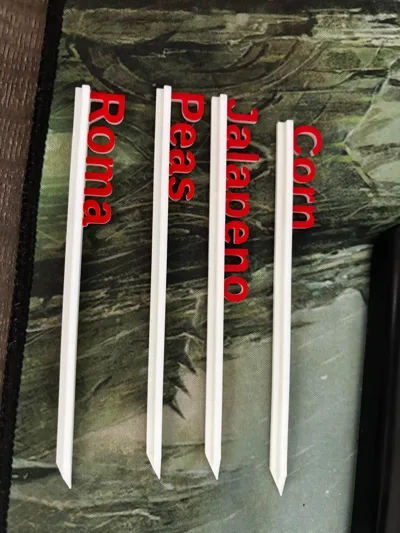 Customizable Garden Plant Label Sign - Free 3D Print Model - MakerWorld