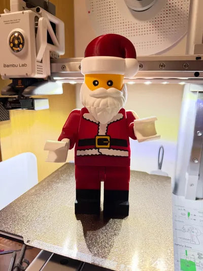 Santa Claus Legos brick style (optimized) - Free 3D Print Model ...
