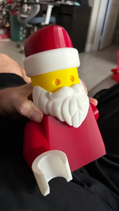 Santa Claus Legos brick style (optimized) - Free 3D Print Model ...