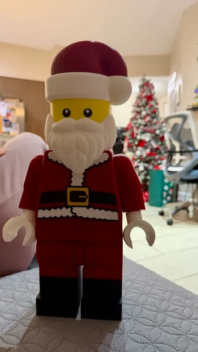 Santa Claus Legos brick style (optimized) - Free 3D Print Model ...