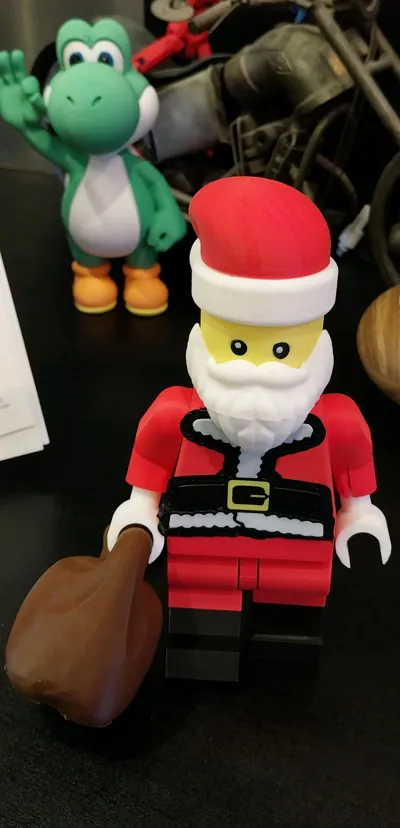 Santa Claus Legos brick style (optimized) - Free 3D Print Model ...
