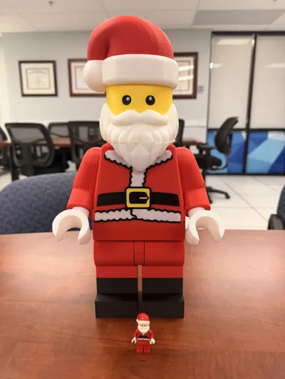 Santa Claus Legos brick style (optimized) - Free 3D Print Model ...