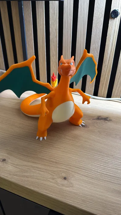 Charizard (Pokemon) Multiparts 85mm Tall - Free 3D Print Model - MakerWorld