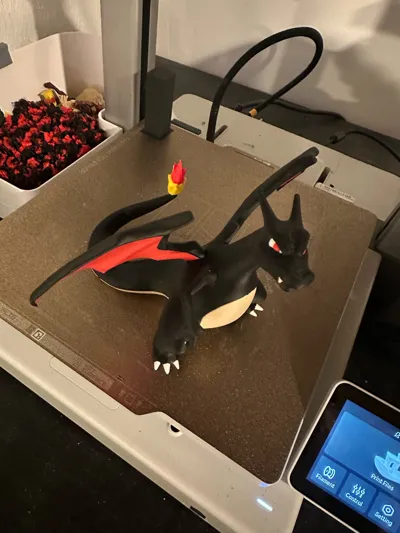 Charizard (Pokemon) Multiparts 85mm Tall - Free 3D Print Model - MakerWorld