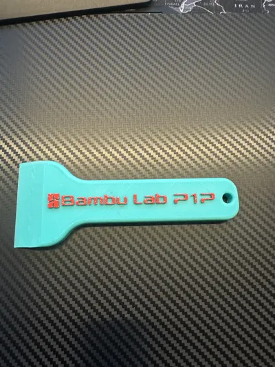 Bambu Lab P1P Bed Scraper - Free 3D Print Model - MakerWorld