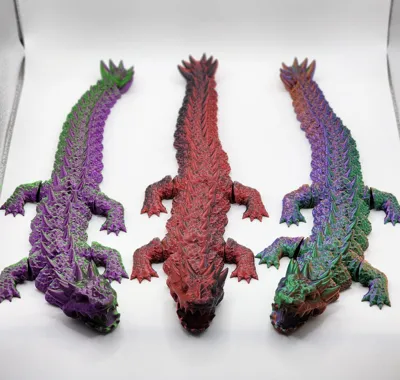 The Bone Shaper - Articulated Dragon by hollowmaker MakerWorld ...