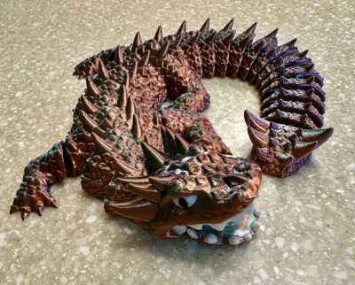 The Bone Shaper - Articulated Dragon by hollowmaker MakerWorld ...