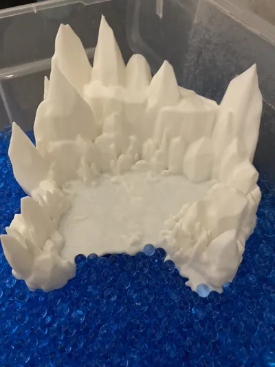 Ice Fortress of Eternal Frost - Free 3D Print Model - MakerWorld