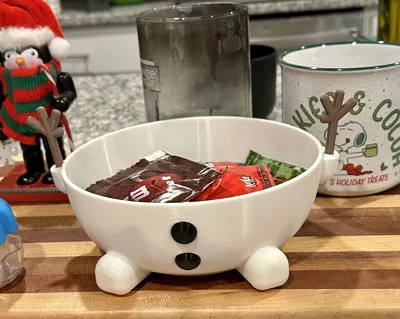 Snowman Olaf Bowl by mirabatek - MakerWorld