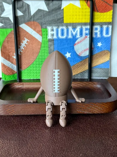 Football with articulated legs by JB Custom Designs MakerWorld ...