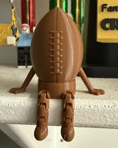 Football with articulated legs by JB Custom Designs - MakerWorld