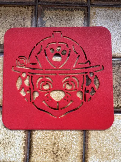 PawPatrol Marshall Stencil - Free 3D Print Model - MakerWorld
