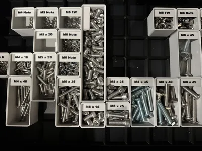 Gridfinity Metric Screw Bins - Free 3D Print Model - MakerWorld