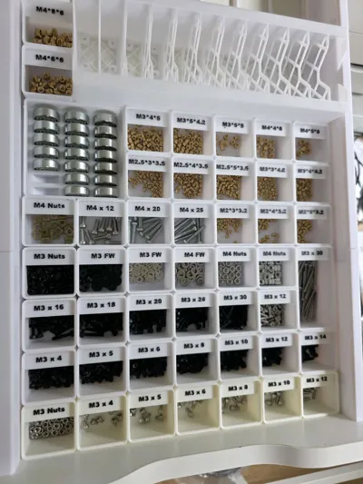 Gridfinity Metric Screw Bins by morellid97 MakerWorld: Download Free 3D ...