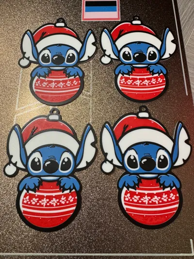 Stitch Christmas Celebration by ZipZapPrint - MakerWorld