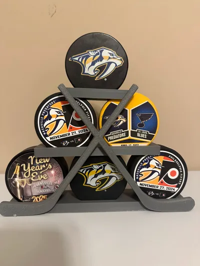 Ice Hockey Puck Display stand - Free 3D Print Model - MakerWorld