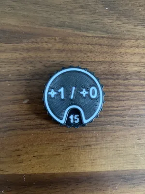 MTG +1/+0 Counter - Double Sided 1-20 Dial by TheMakerSphere - MakerWorld