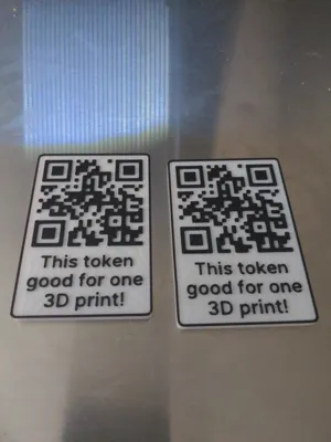 MakerWorld QR Code Gift Token with Card Slot - Free 3D Print Model ...