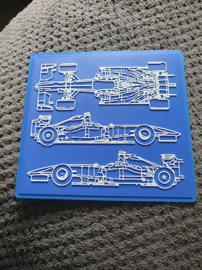 formula 1 blueprint - Free 3D Print Model - MakerWorld