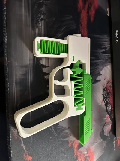 Spring Gun V4 - Shoots fake bullets with mag swap by LucaDilo - MakerWorld