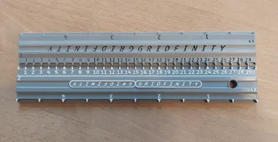 Gridfinity Ruler MKII [5 Unit Length For A1 Mini] by engineering by ...