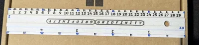 Gridfinity Ruler MKII [5 Unit Length For A1 Mini] by engineering by ...