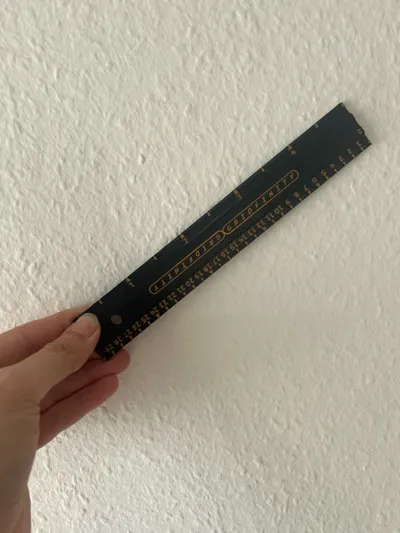 Gridfinity Ruler MKII [5 Unit Length For A1 Mini] by engineering by ...